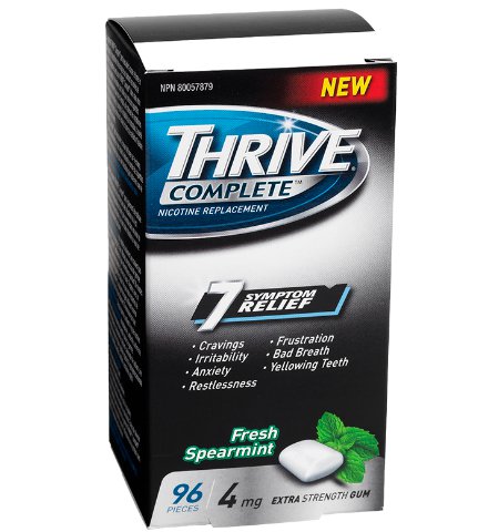 (Pack of 2) Thrive 4mg Extra Strength Nicotine Replacement Fresh ...