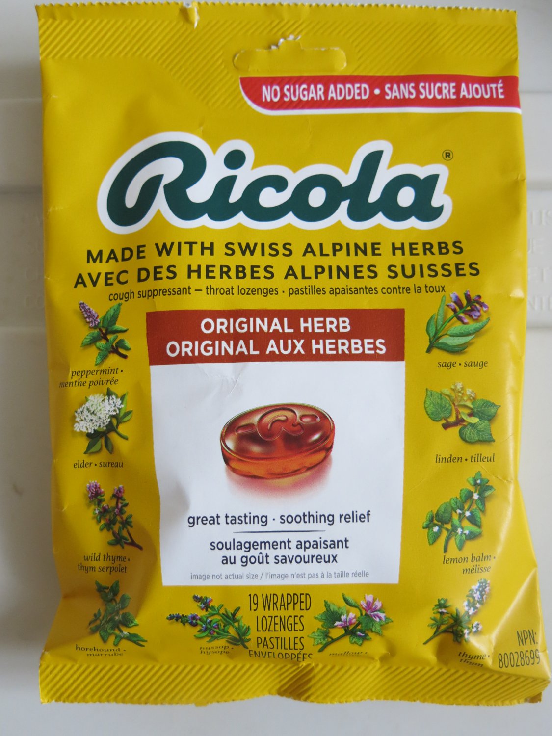 (Pack of 10) Ricola The Original Natural Herb No Sugar Added Throat ...
