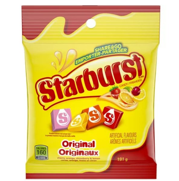 (Pack of 10) Starburst Original Chewy Candy - 191 gram Pack