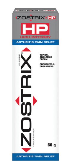 Zostrix-HP Arthritis Pain Relief Topical Analgesic Cream - 60 gram Pack ...