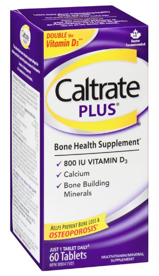 Caltrate Calcium & Vitamin D3 Bone Health Supplement Tablet - 60 ...