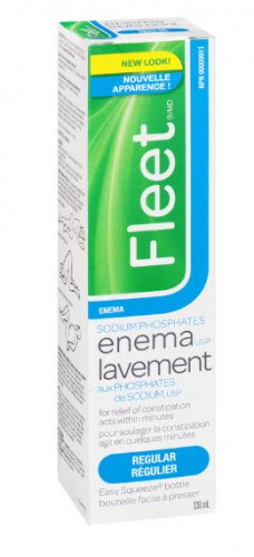 Fleet Single Saline Enema Laxative for Constipation Relief - 130 ml ...