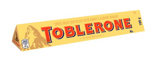 (Pack of 10) Toblerone Milk Chocolate Bar With Honey and Almond Nougat ...