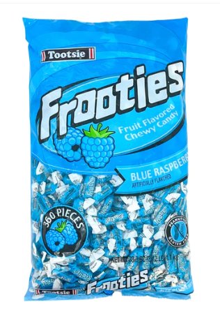 (Pack of 3) Tootsie Roll Frooties Blue Raspberry Flavored Chewy Candy ...