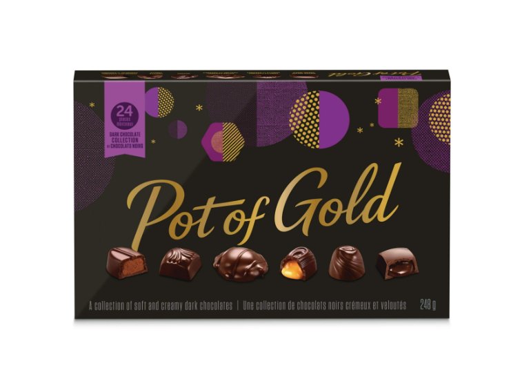 (Pack of 4) Hershey's Pot Of Gold Dark Chocolate Collection Chocolates ...