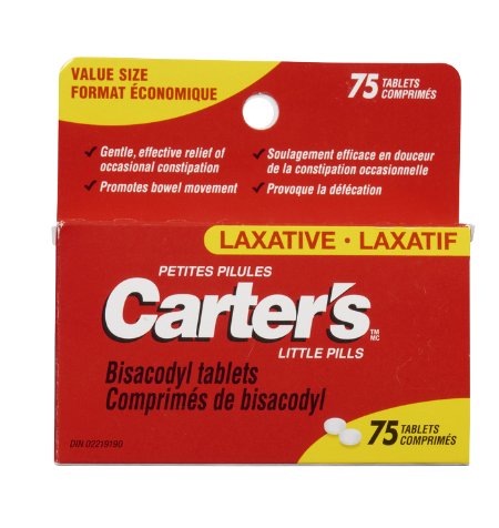 (Pack of 3) Carter's Little Pills Laxative Tablet - 75 Tablets Pack