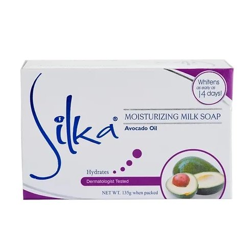 (Pack of 6) Silka Avocado Oil Moisturizing Milk Soap Bar - 135 gram Pack