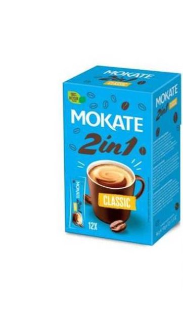 (Pack of 5) Mokate 2 in 1 Classic Instant Coffee Mix - 96 gram Pack