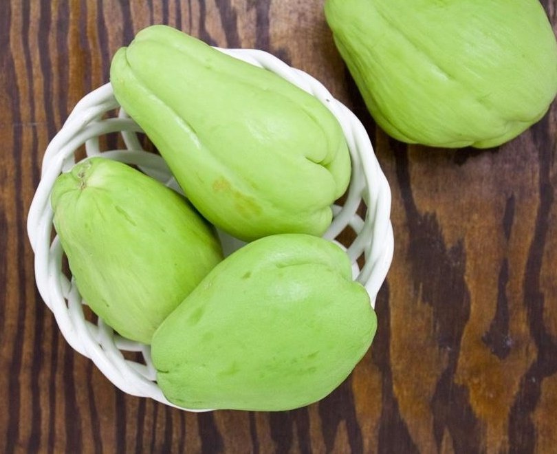 2 Mirliton Chayote Pear Squash Sechium Whole Seed Fruits