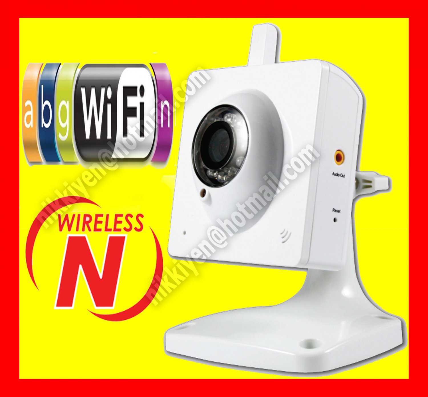 802.11n wifi wireless IP cam Infra Red Email FTP Motion Detect Alarm ...