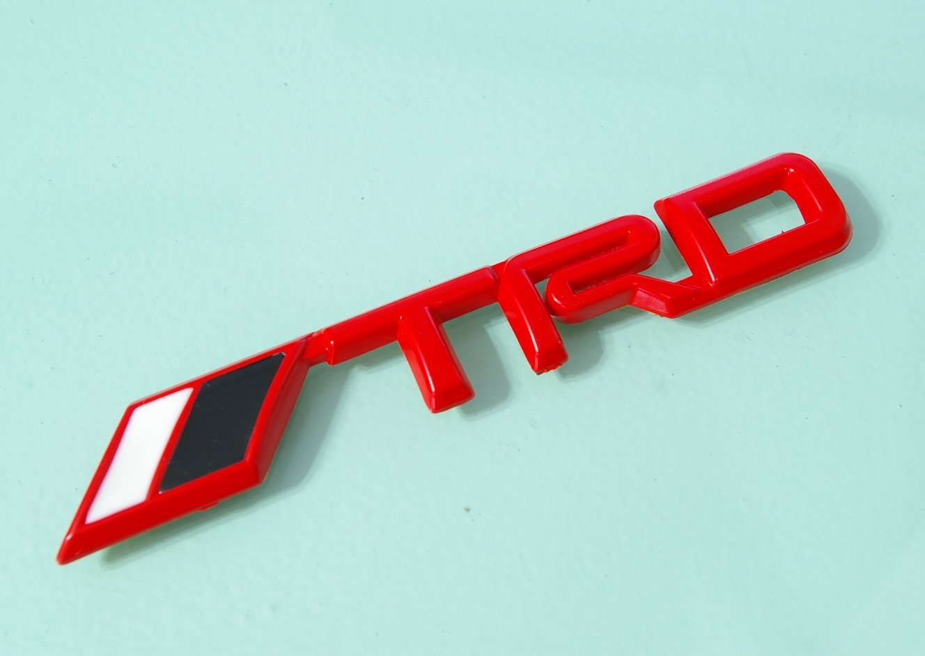 Red TRD emblem badge decal logo sticker fits Toyota