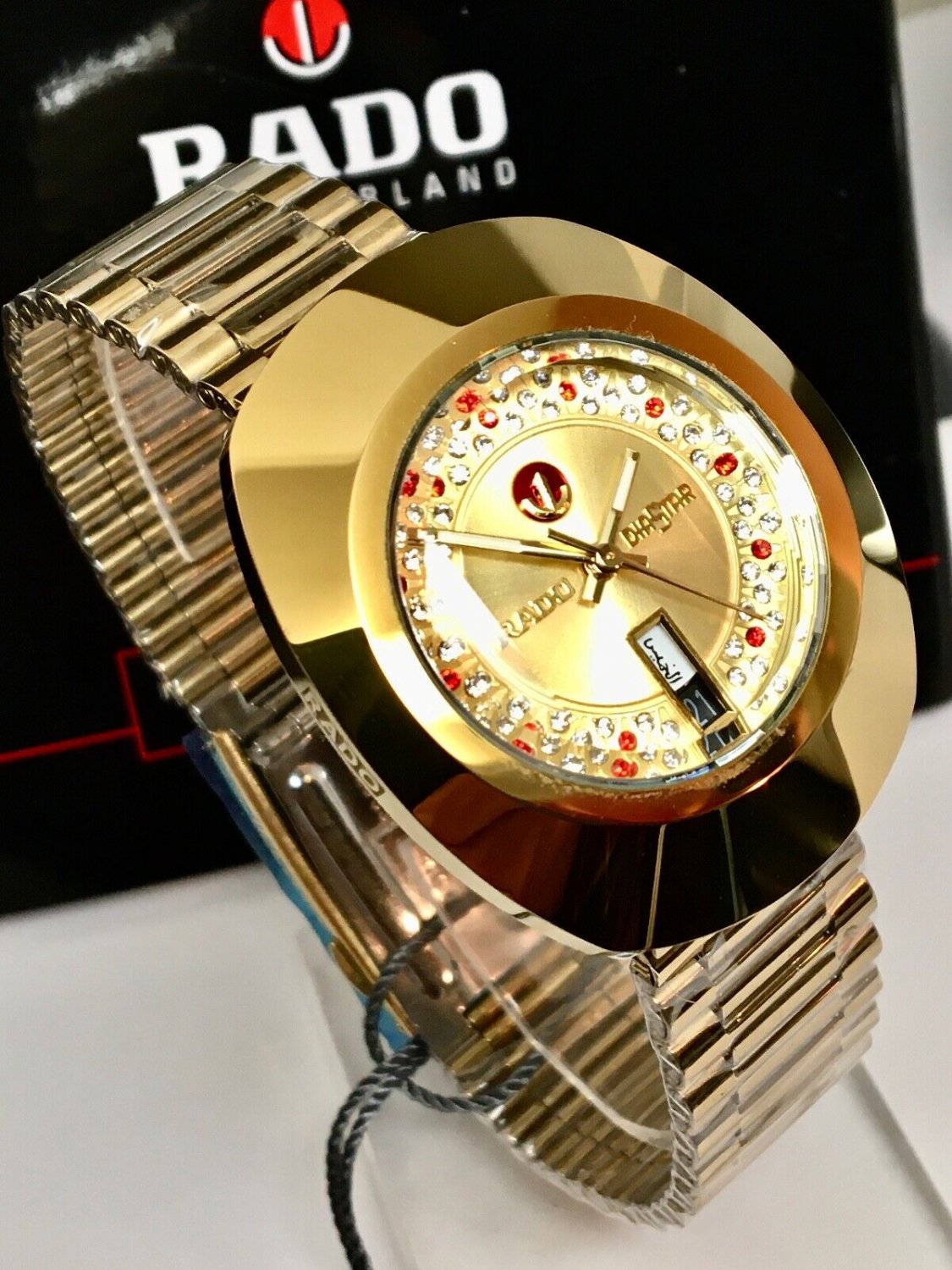 Rado Diastar R12413494 Automatic Gold Tone White dial Swiss Men's Watch