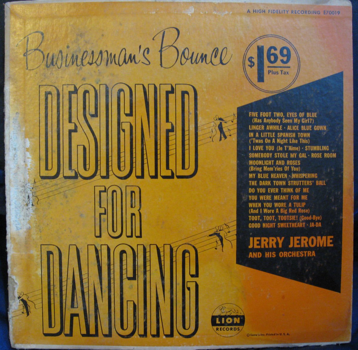 Jerry Jerome - Businessman's Bounce - Designed for Dancing (E-70019) LP