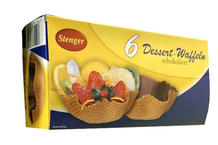 Stenger 6 Dessert Waffeln schokoliert - Ice Cream - Fresh from Germany