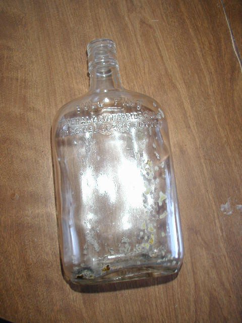 Clear Glass Full Pint Bottle