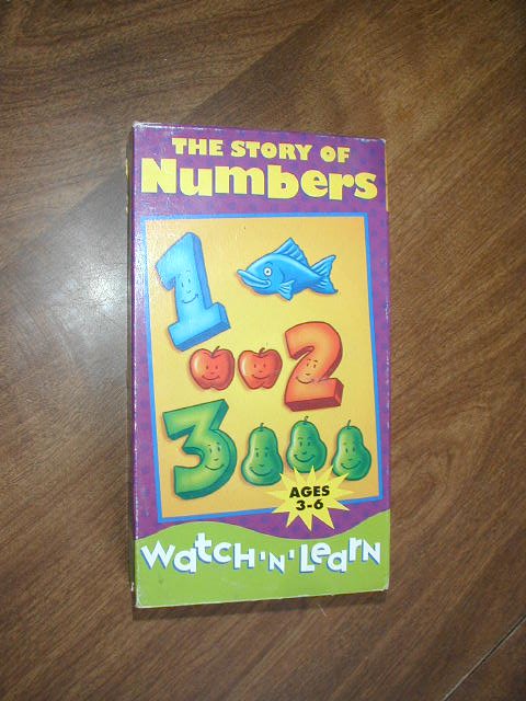The Story of Numbers - VHS ages 3-6 (1996) animated educational Rated NR