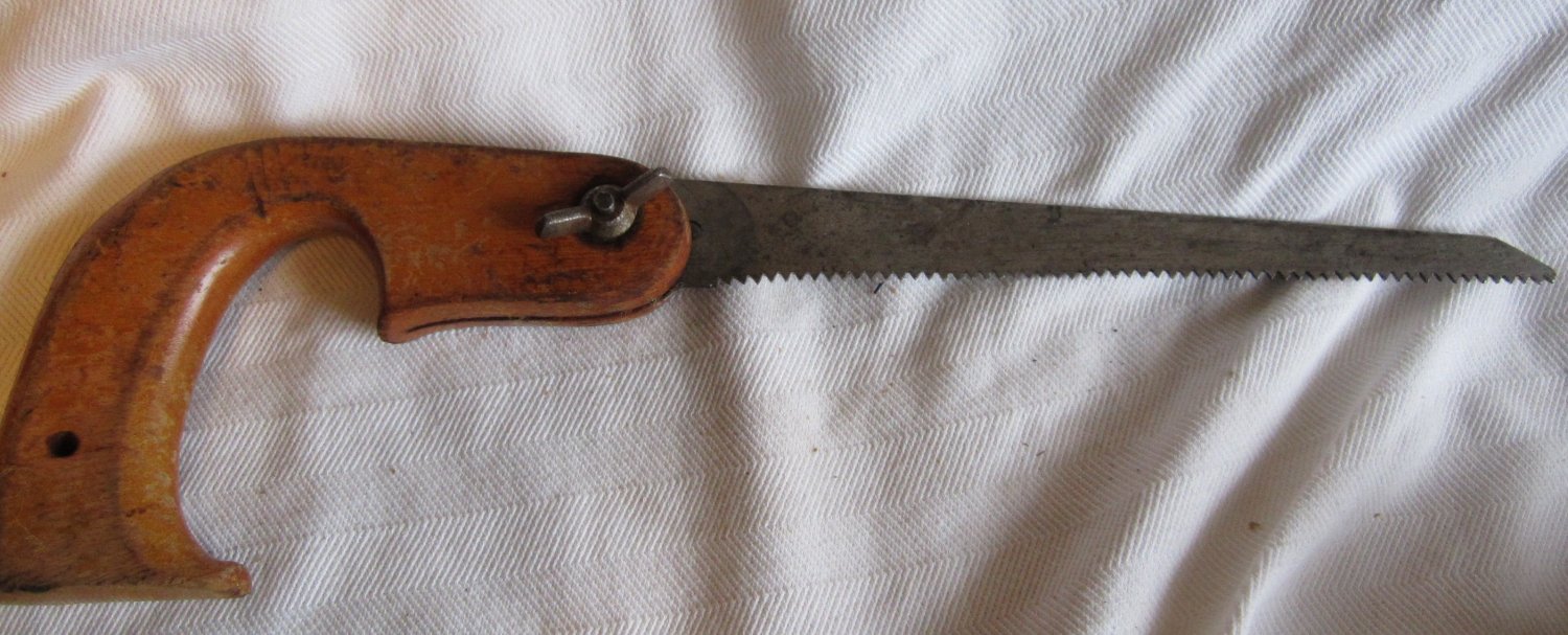 Compass Hand Saw with Replaceable Blade - Wing Nut