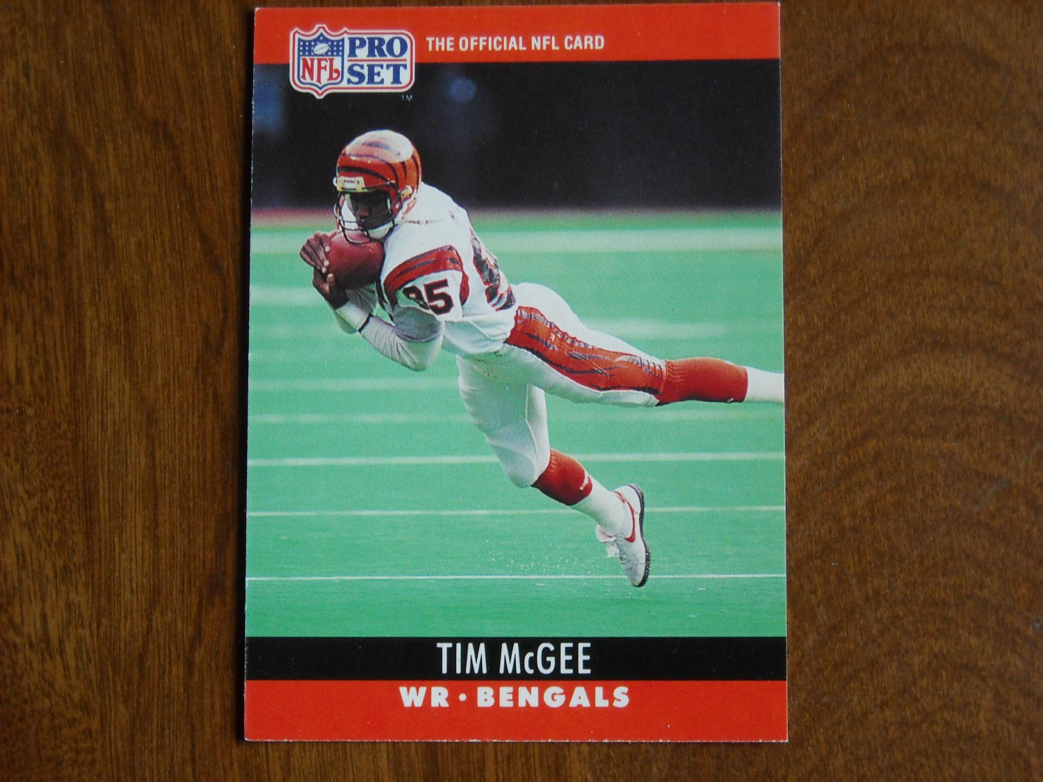 Tim McGee Cincinnati Bengals WR Card No. 64 - 1990 NFL Pro Set Football ... Tim McGee Cincinnati Bengals WR Card No. 64 - 1990 NFL Pro Set Football ...