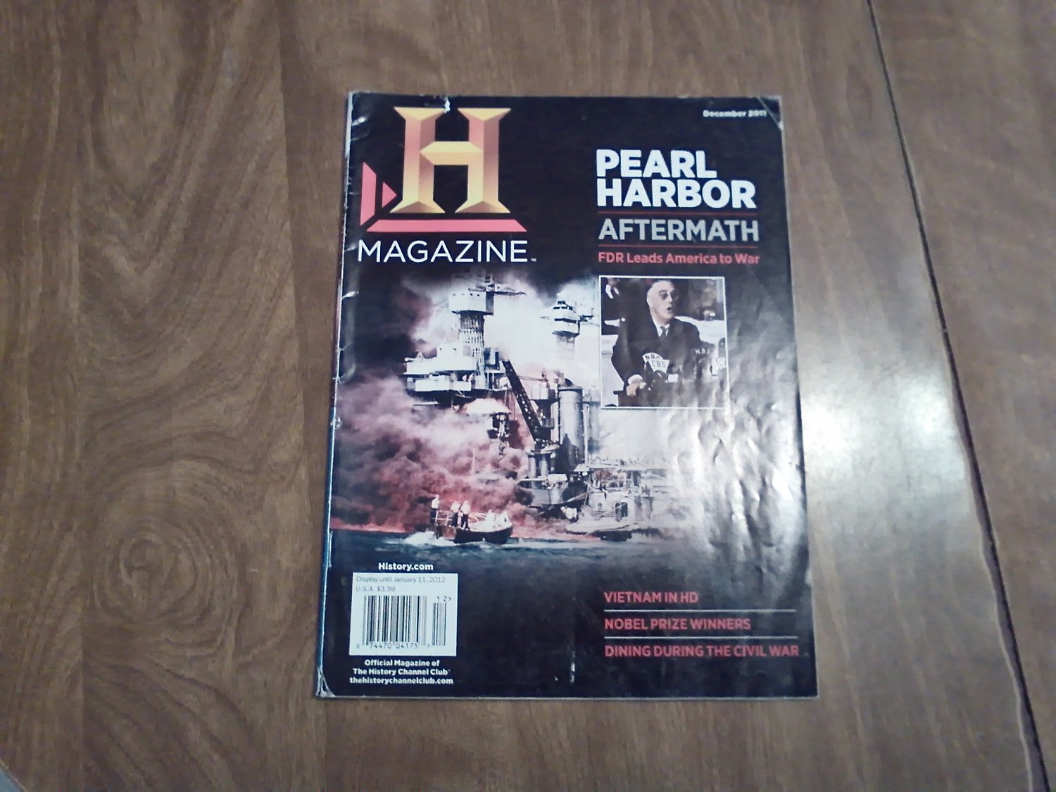 History Channel Magazine December 2011 Pearl Harbor Aftermath FDR ...