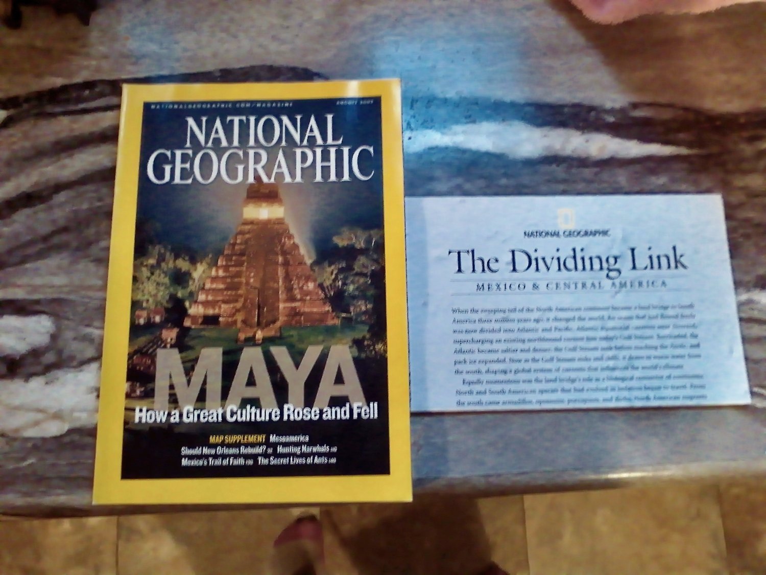 National Geographic August 2007 Vol. 201 No. 2 Maya How a Great Culture ...