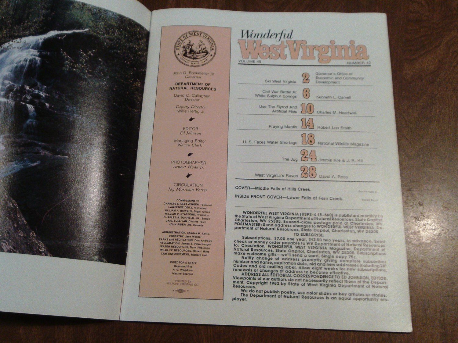 Wonderful West Virginia Magazine Feb 1982 Vol 45 No 12 White Sulphur ...