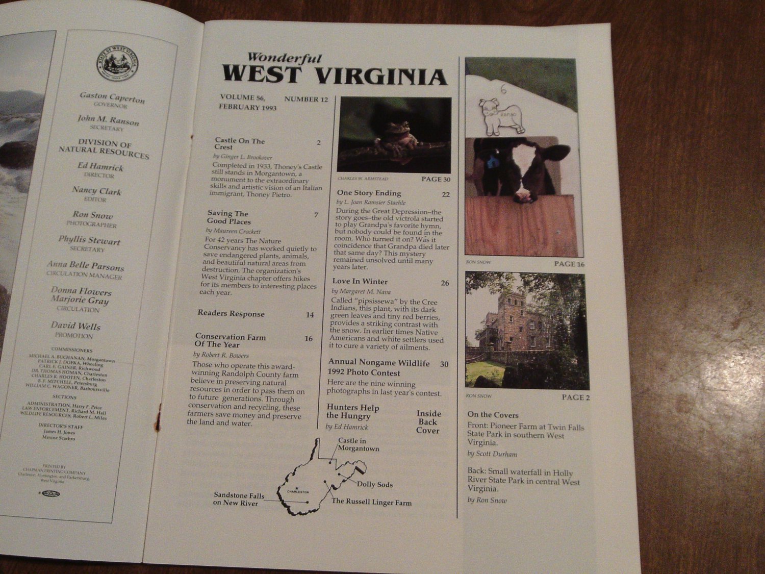 Wonderful West Virginia Magazine February 1993 Vol 56 No 12 Stoney's ...