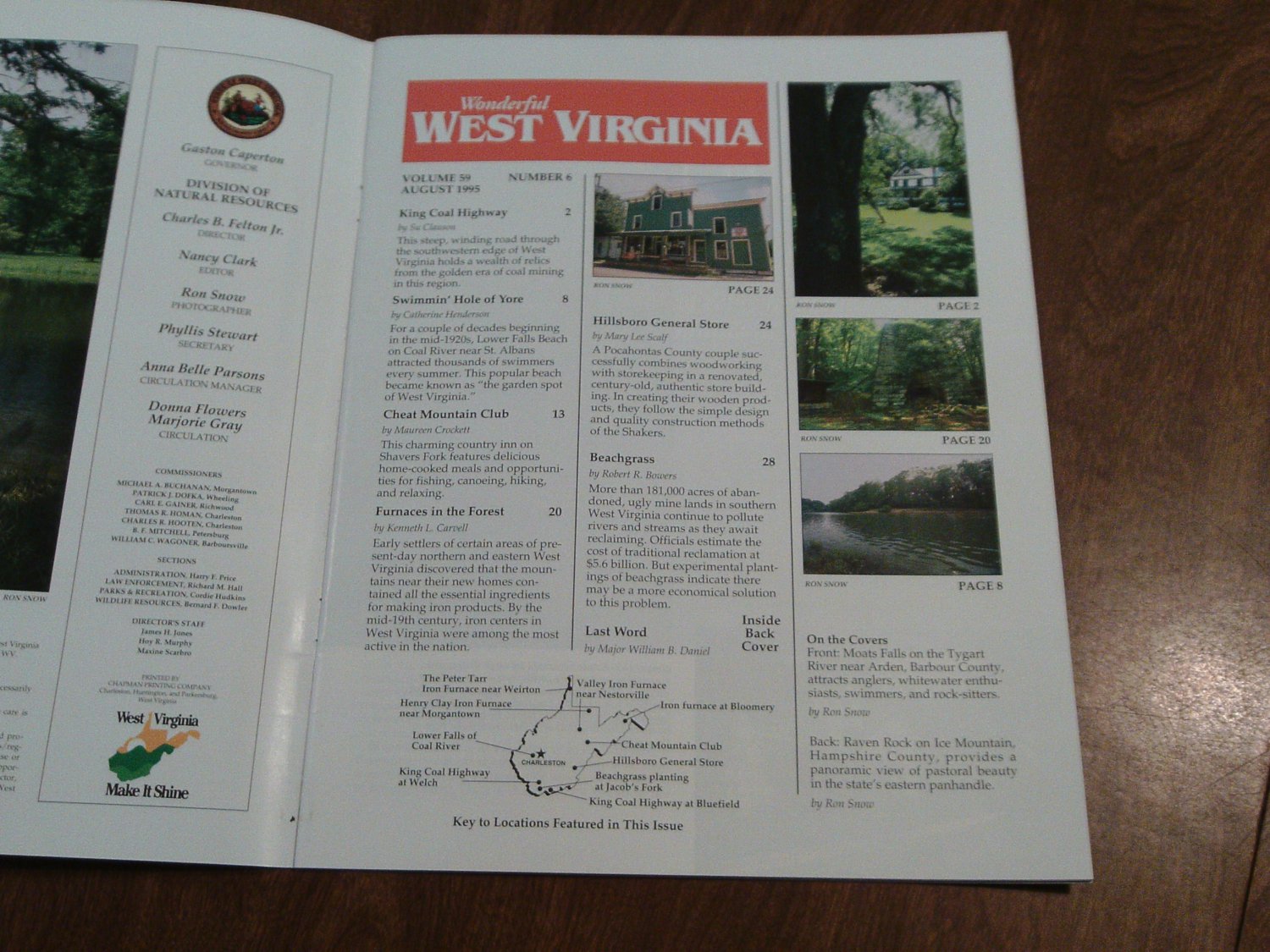 Wonderful West Virginia Magazine August 1995 Vol 59 No. 6 King Coal Hwy ...
