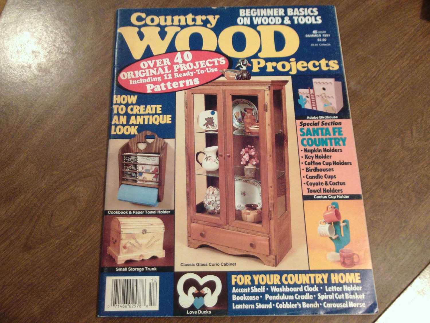 Country Wood Projects Summer 1991 Vol 3 No 1 Beginner Basics on Wood ...