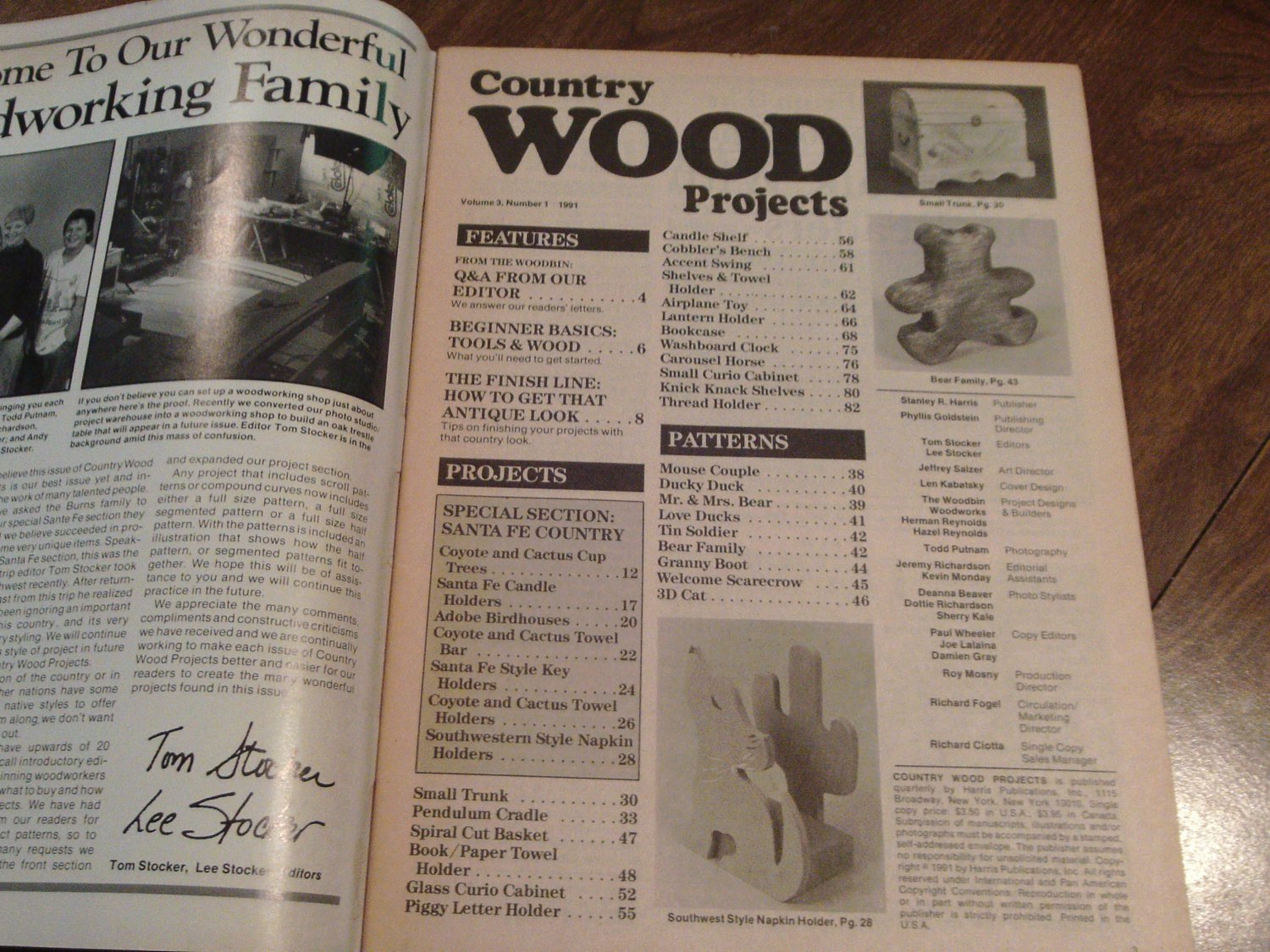 Country Wood Projects Summer 1991 Vol 3 No 1 Beginner Basics on Wood ...
