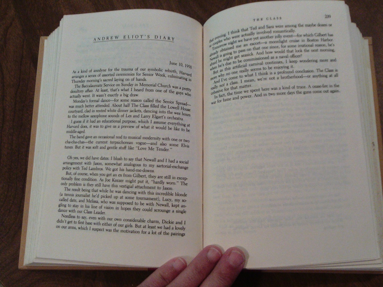 The Class by Erich Segal (1985) (L33c2) Bantam Books BCE HC