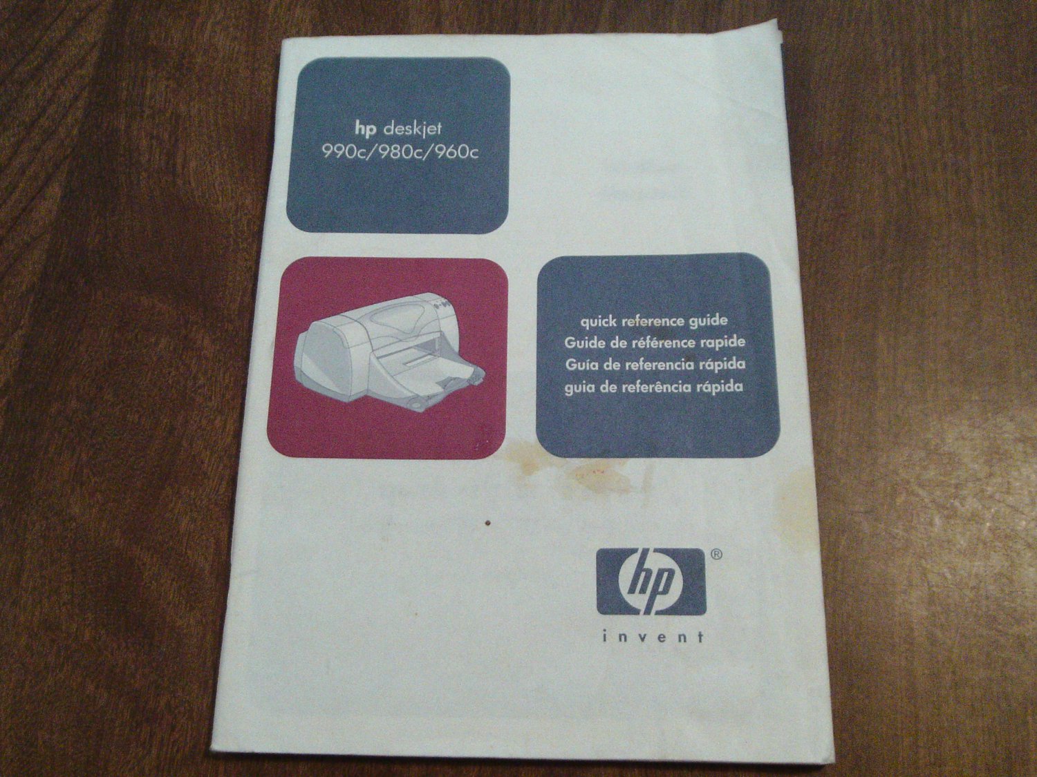 HP Deskjet 990c/980c/960c Quick Reference Guide (2000) (CL45)