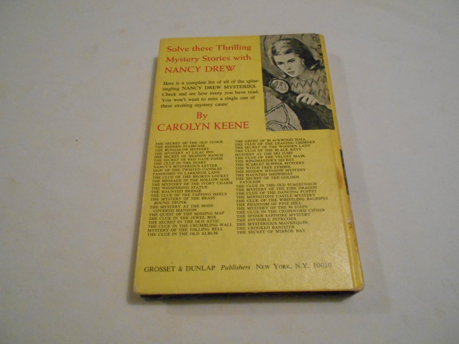 The Moonstone Castle Mystery by Carolyn Keene (1963) (C18) Nancy Drew ...