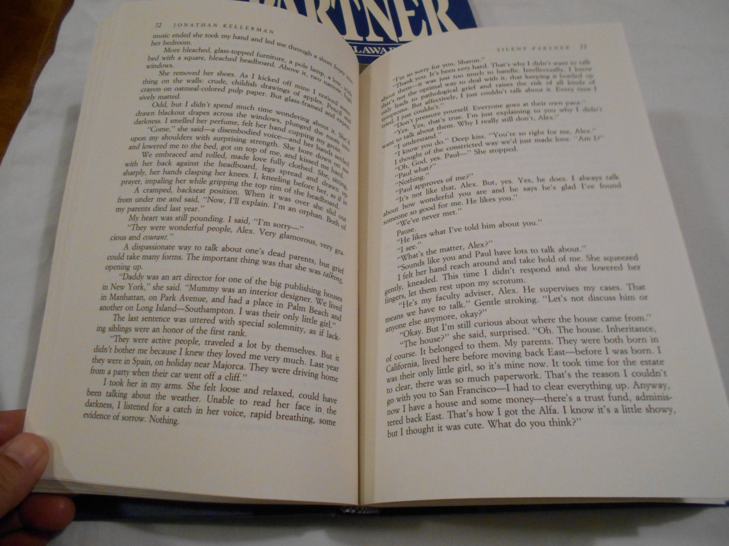 Silent Partner by Jonathan Kellerman (1989) (L71a2) Alex Delaware #4, Bantam Books HC