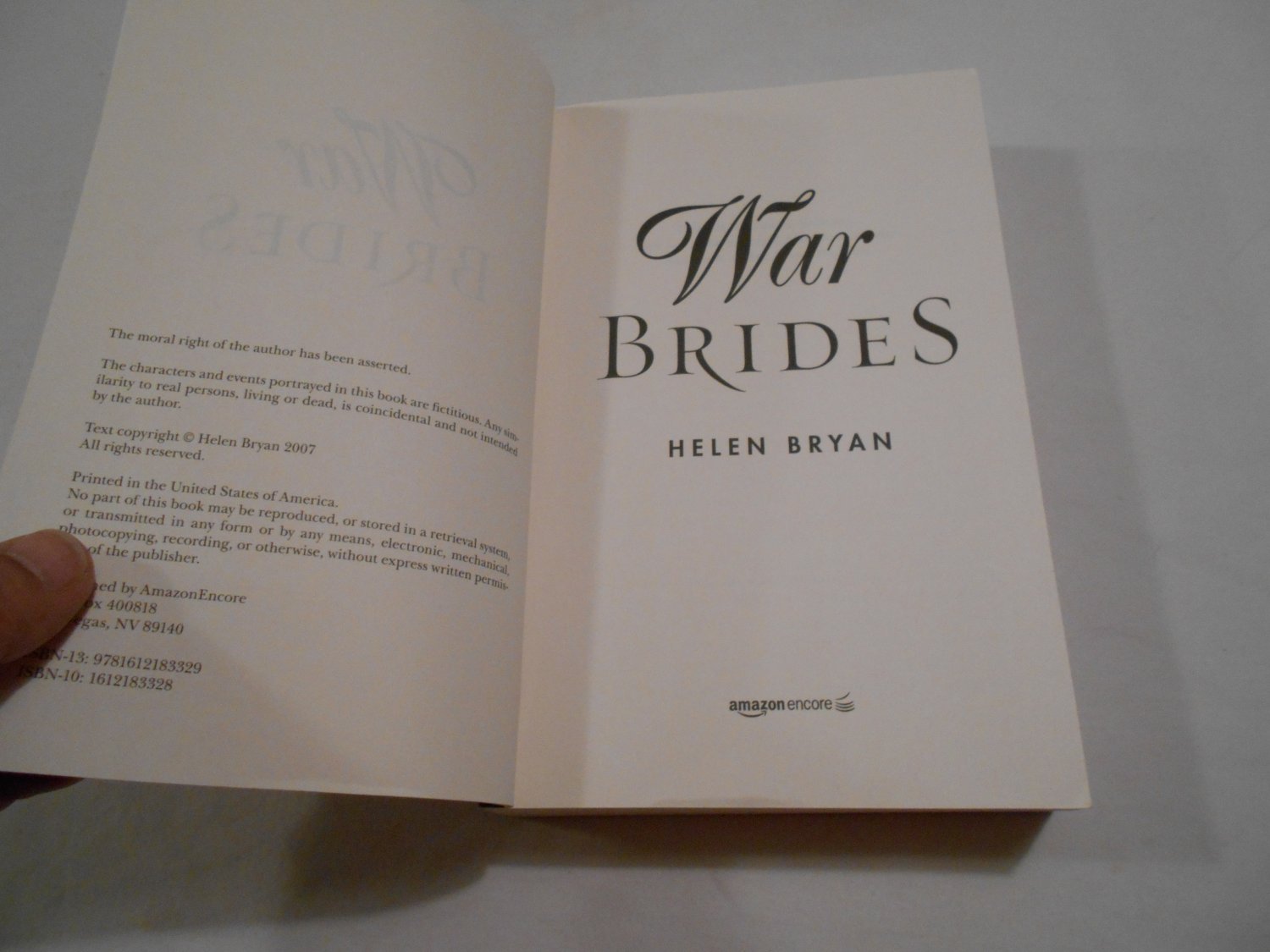 War Brides by Helen Bryan (2007) (R32b7) Amazon Encore PB