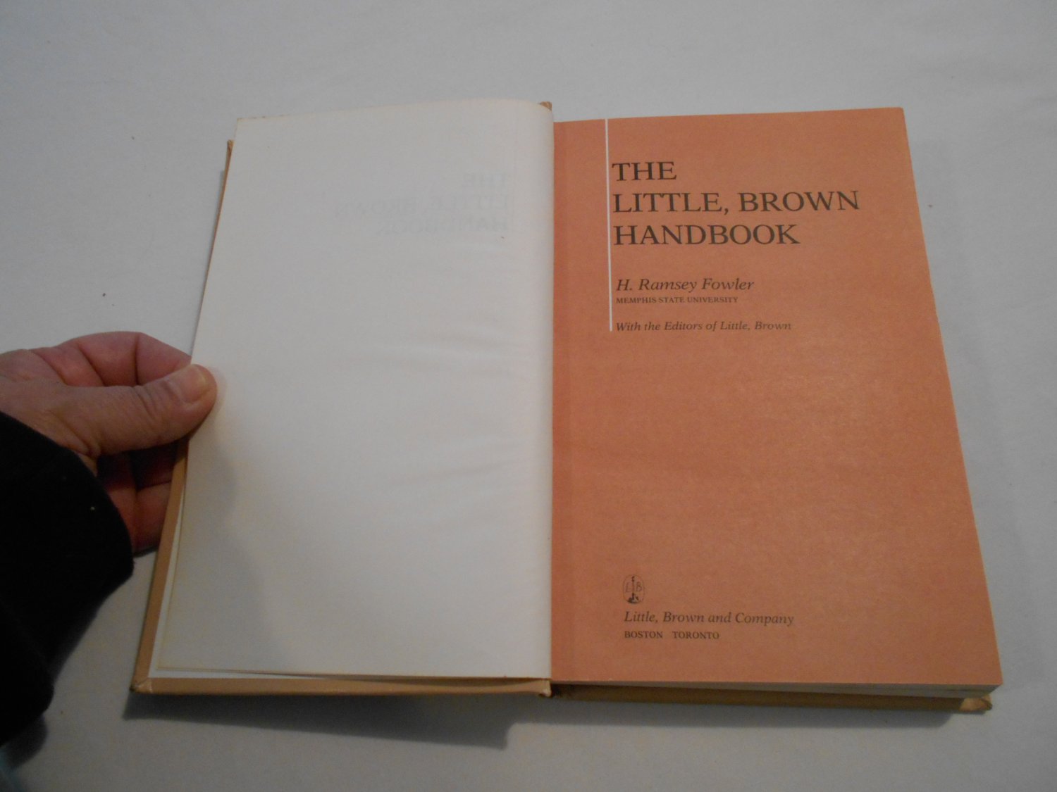 The Little, Brown Handbook by H. Ramsey Fowler (1980) (R3) Little Brown ...