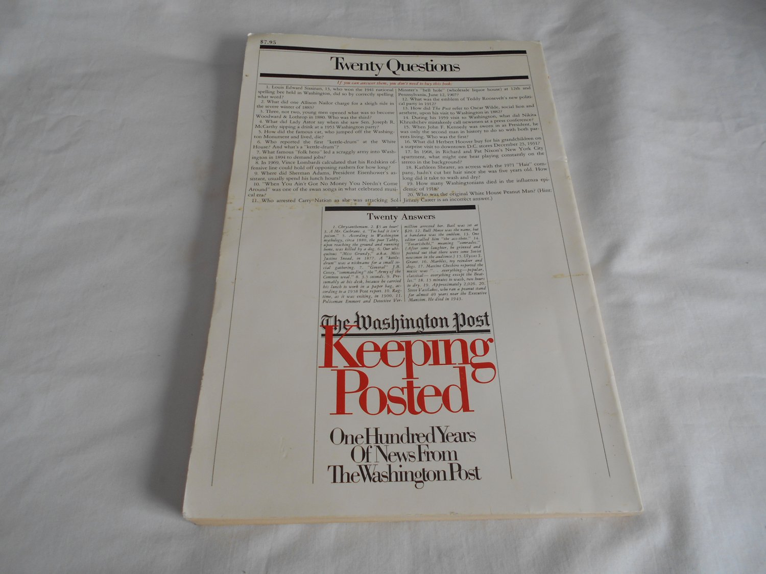 Keeping Posted One Hundred Years of News from the Washington Post by ...