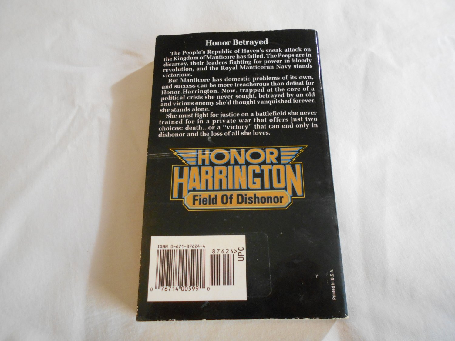 Field of Dishonor by David Weber (1997) (R25a5) Honor Harrington #4, Baen PB