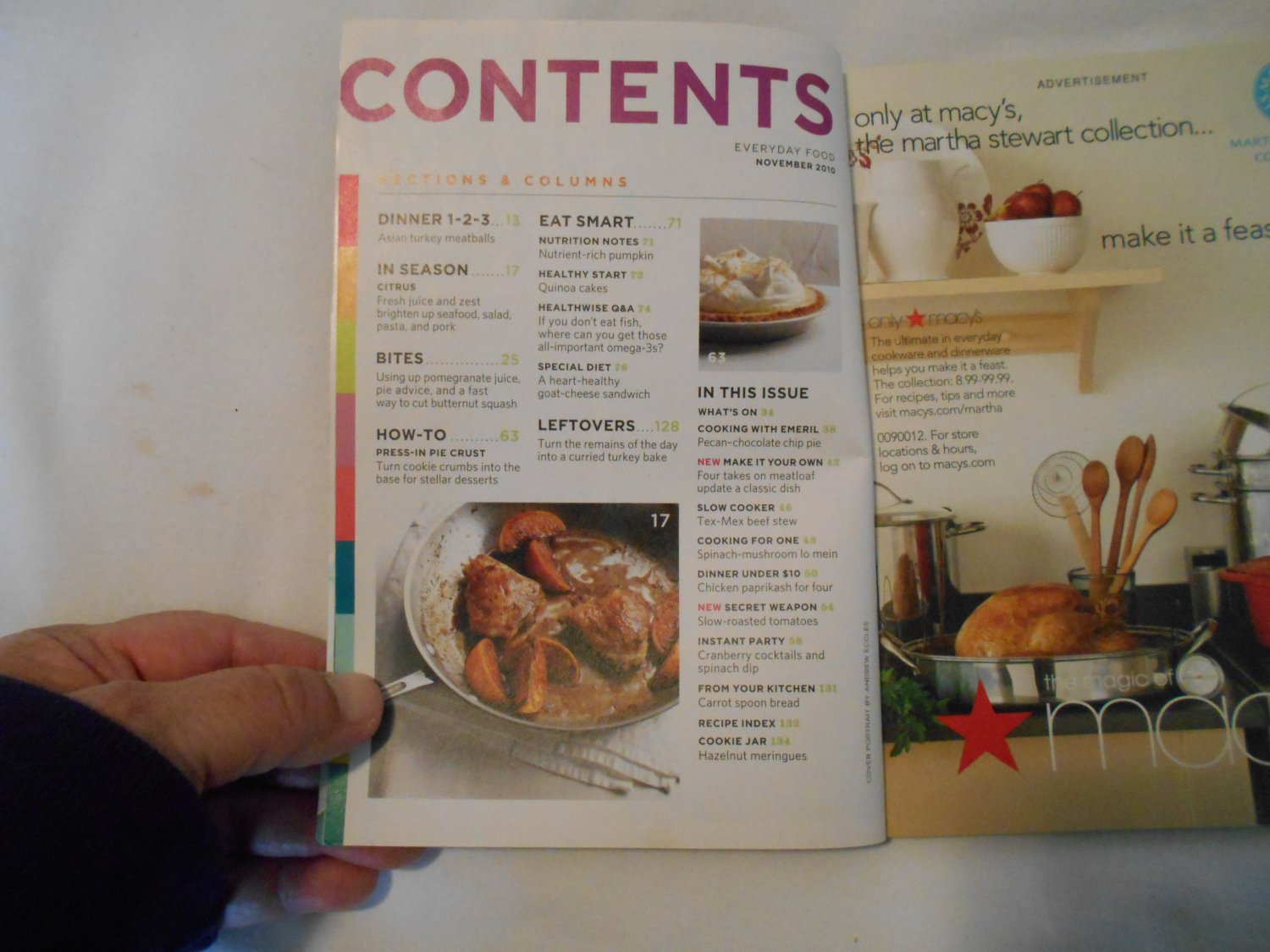 Martha Stewart Everyday Food Magazine November 2010 Issue 77 ...