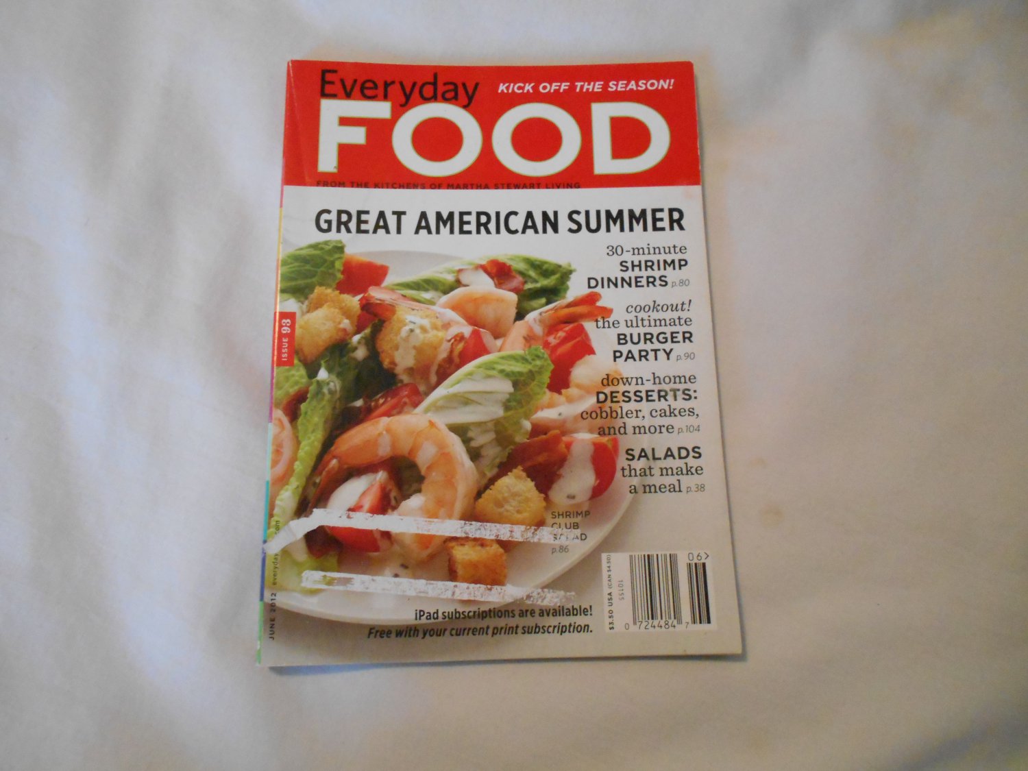 Martha Stewart Everyday Food Magazine June 2012 Issue 93 Great American ...