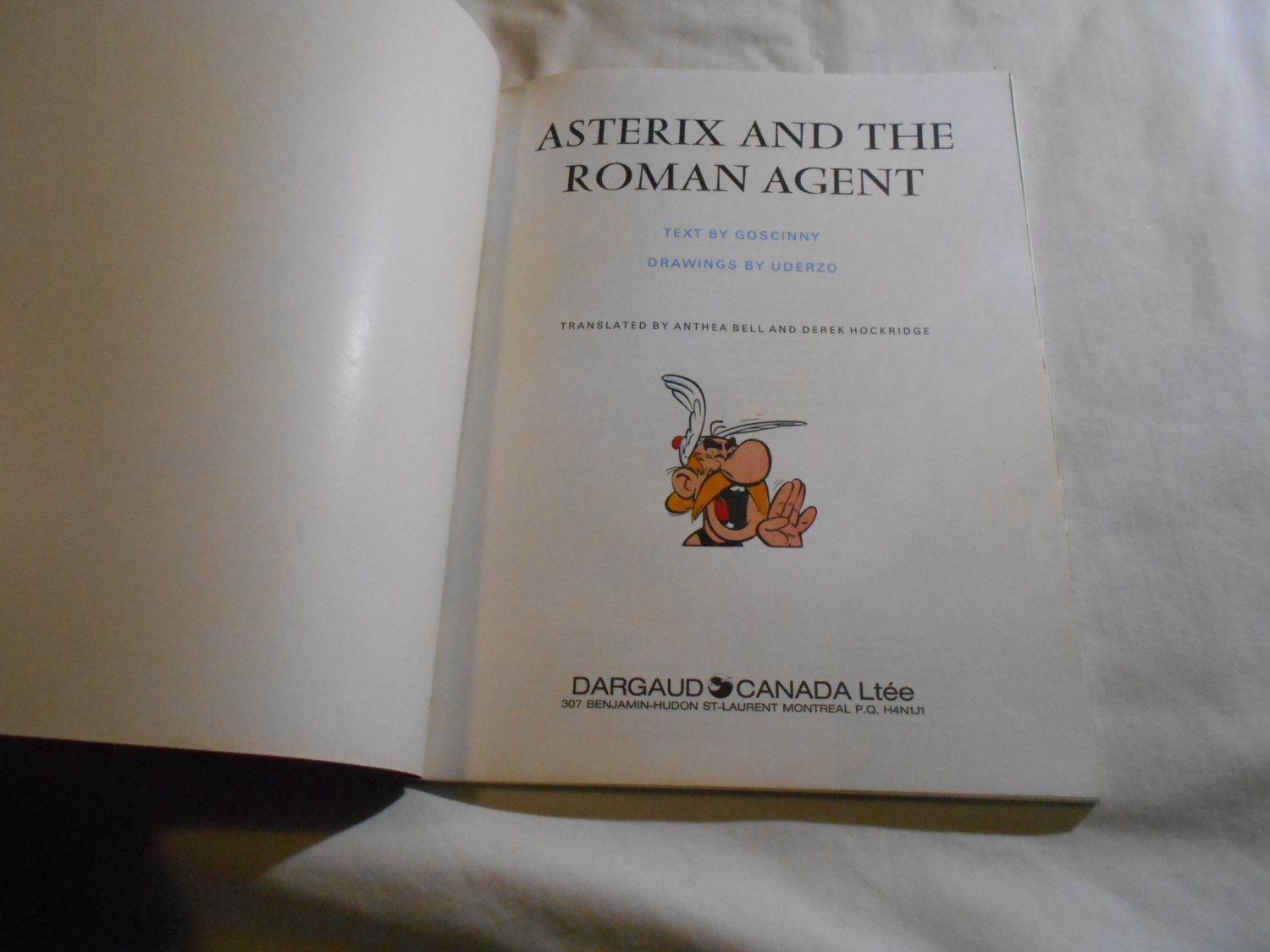 Asterix and the Roman Agent by René Goscinny, Albert Uderzo 1980/R41a5 Album #15, Dargaud Canada PB