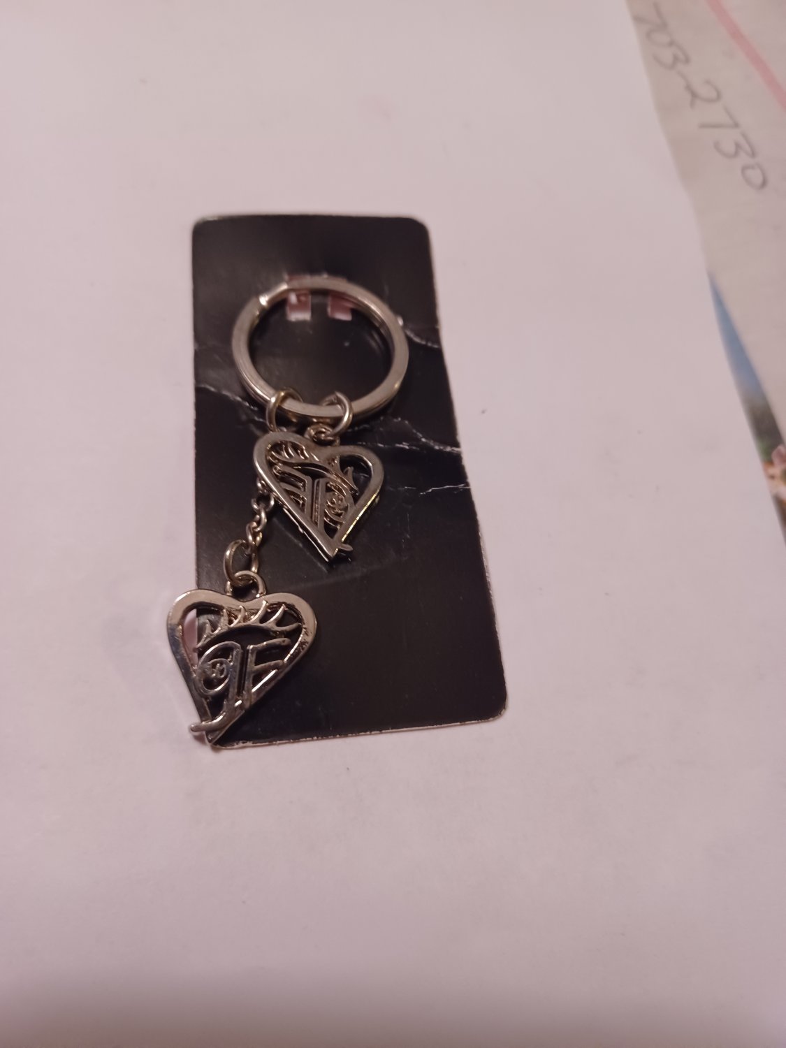 Two Hearts with gf KeyChain / Key Chain - Gotta Flurt (SD3)