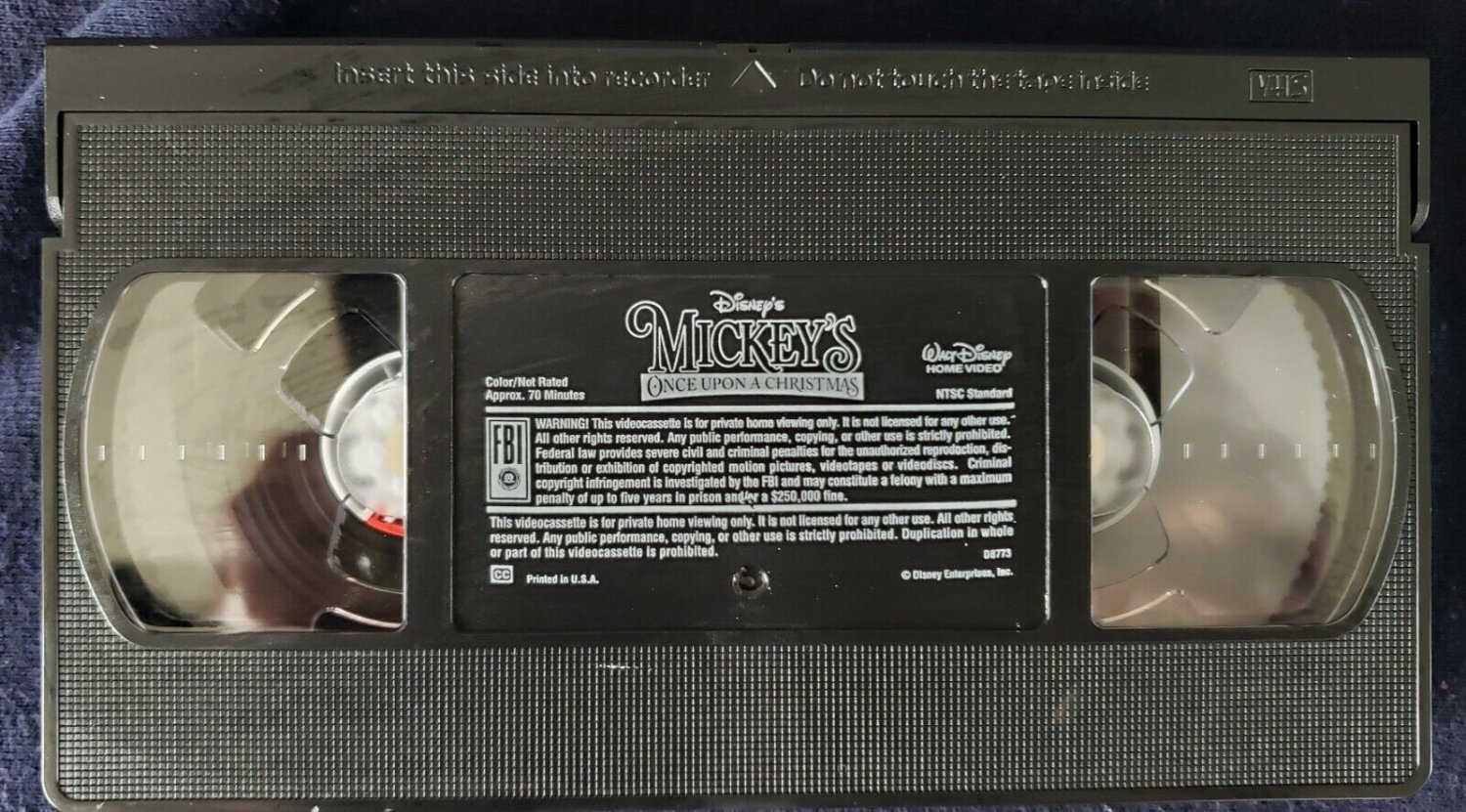 Disney's Mickey's Once Upon A Christmas VHS 1993