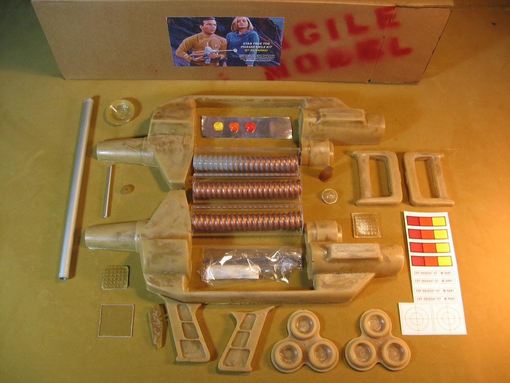 Star Trek TOS Phaser Rifle Kit Rshanko Fiberglass Lightweight