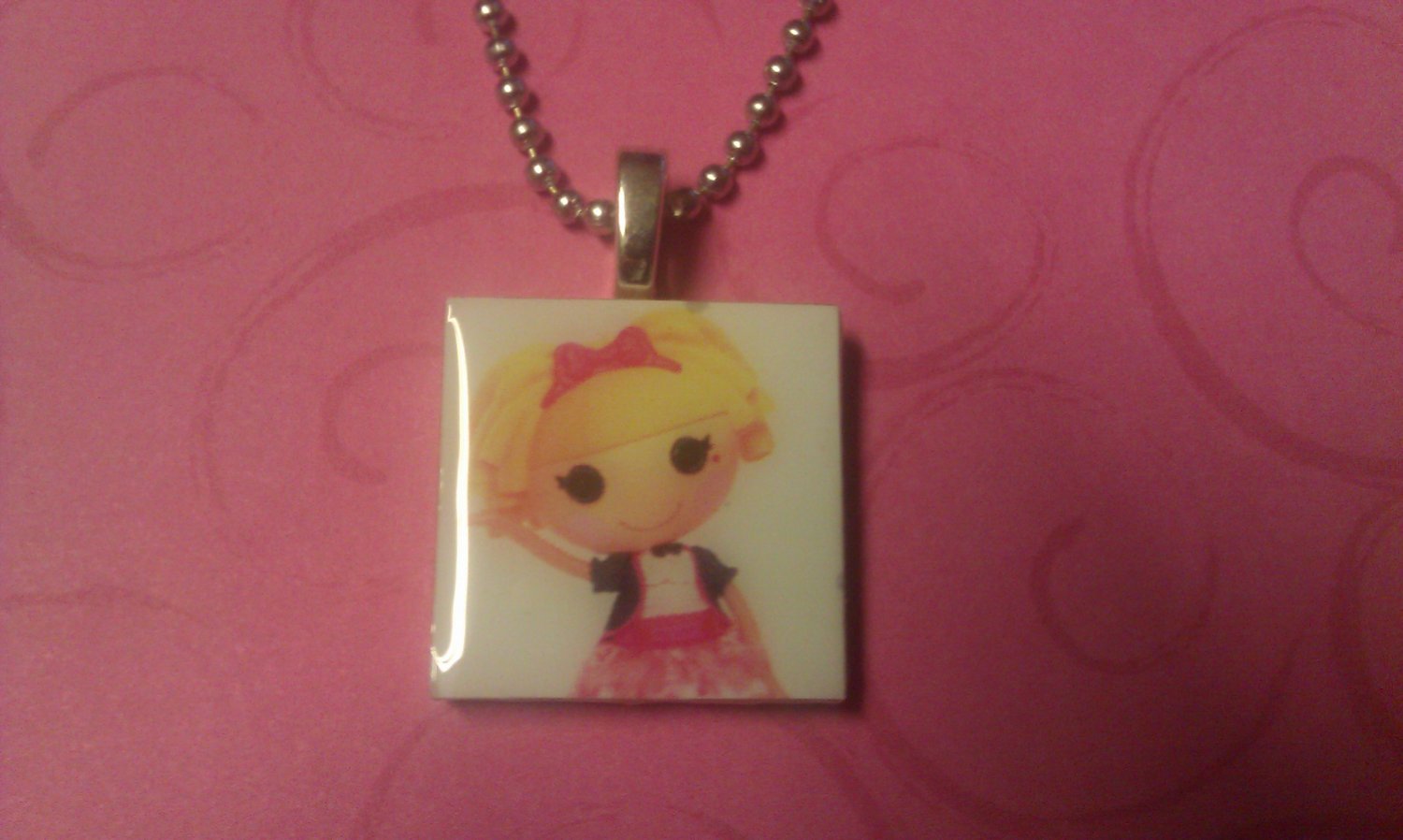 La La Loopsy 1 inch Tile Necklace Misty Mysterious