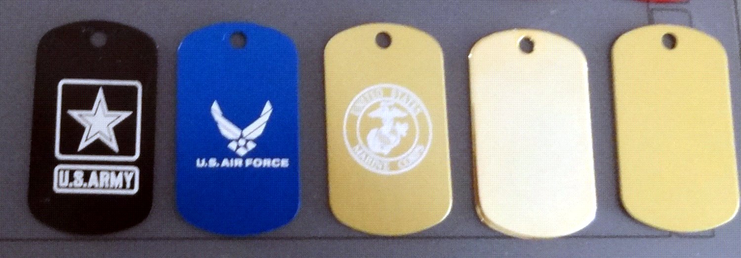 ENGRAVED MILITARY SERVICE DOG TAGS