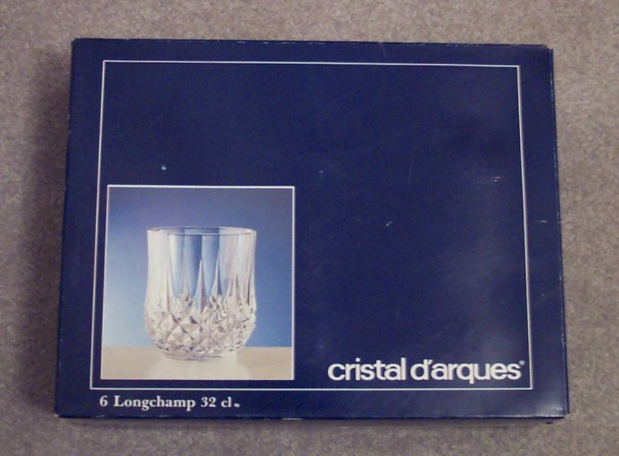 Cristal D'arques 32 CL Longchamp Crystal On The Rocks Glasses Stemware ...