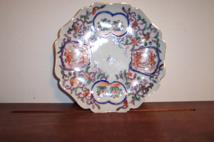 Japanese Porcelain Ware Display Plate # 1 Wall Art Decor Hand painted