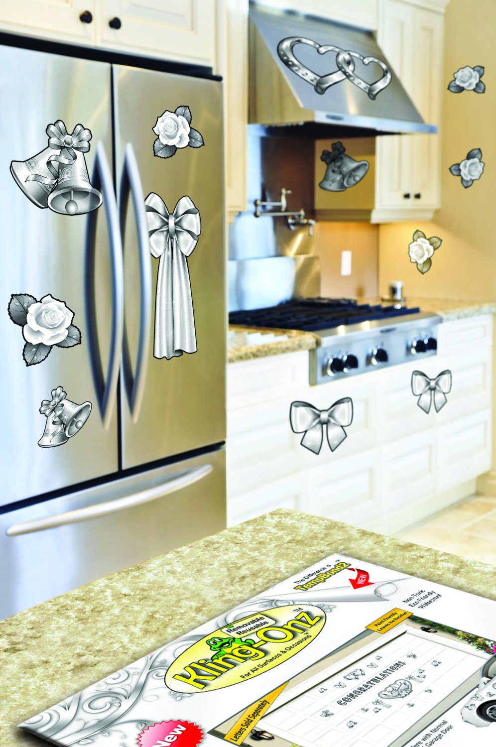 Giant Reusable Wedding Car Decal Stickers