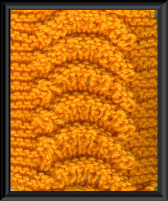 Lace Arches Scarf Easy knitting pattern for beginners PDF