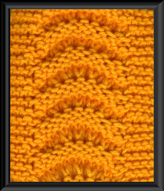 Lace Arches Scarf Easy knitting pattern for beginners PDF